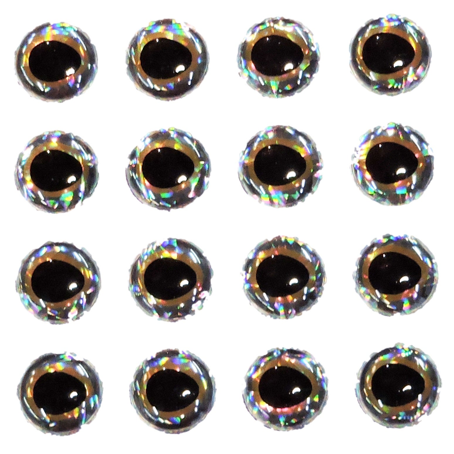 6mm - Real Pupil - Bronze - 3D Eyes x 1,000+ Eyes Special | Silicone ...