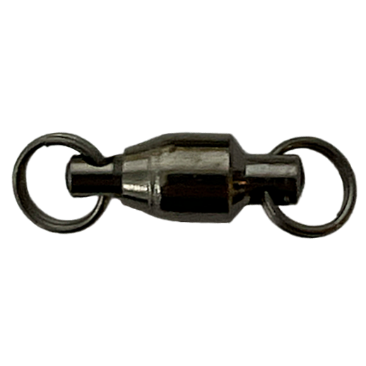 BALL BEARING SWIVEL WITH SPLIT RINGS - SIZE #0 THRU #4 (DARK NICKEL OR ...