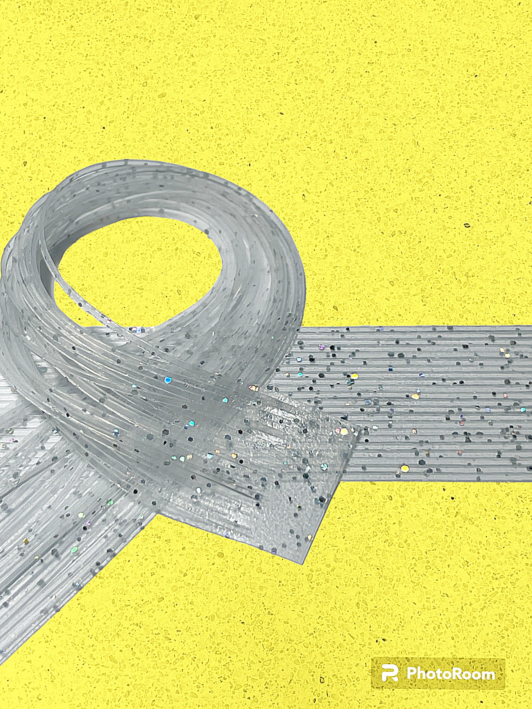 8801-050 / Clear - Holo Silver x 100 Tabs | Silicone Tabs .com