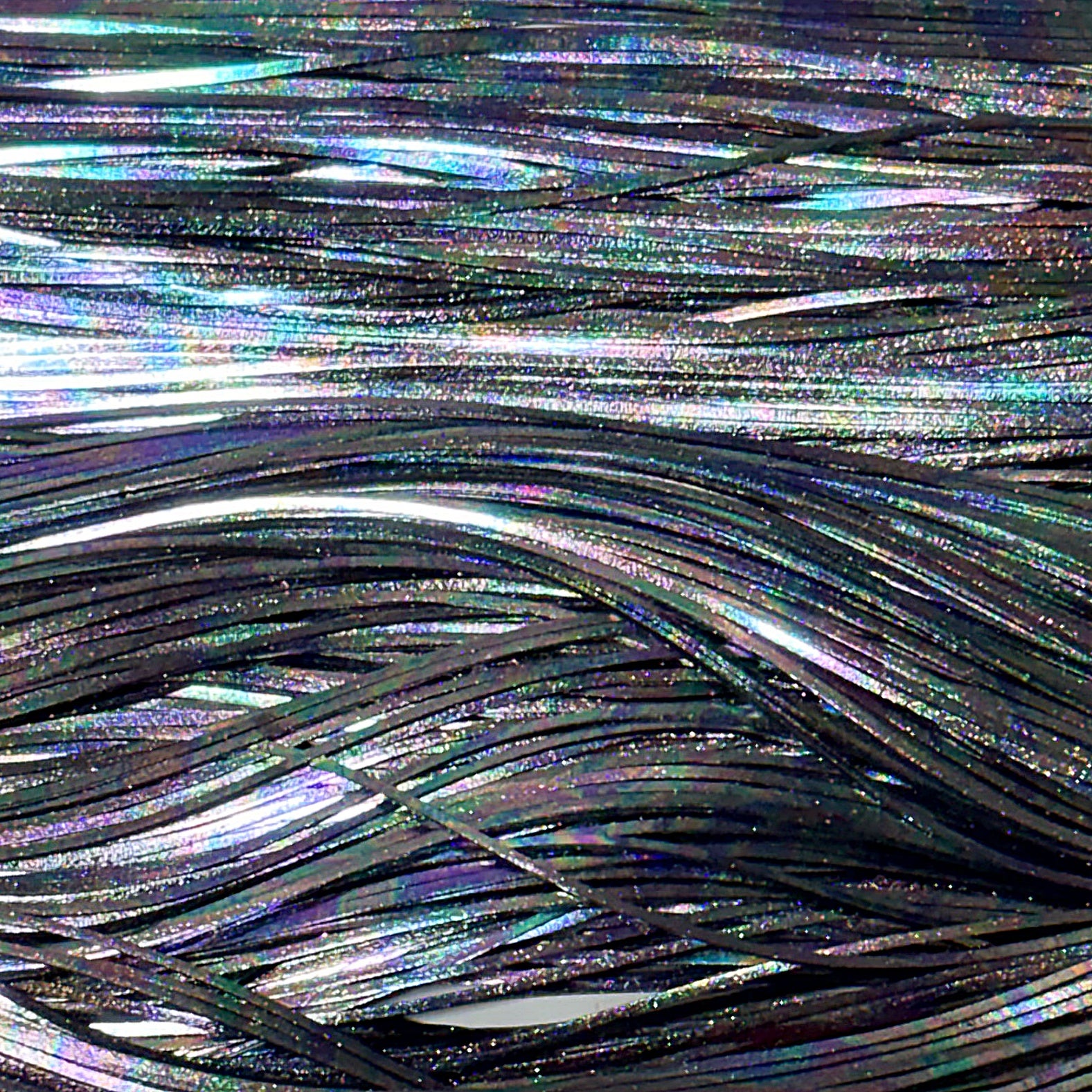 8819-046 / Electric Bio-Silk - Black - Rainbow | Silicone Tabs .com
