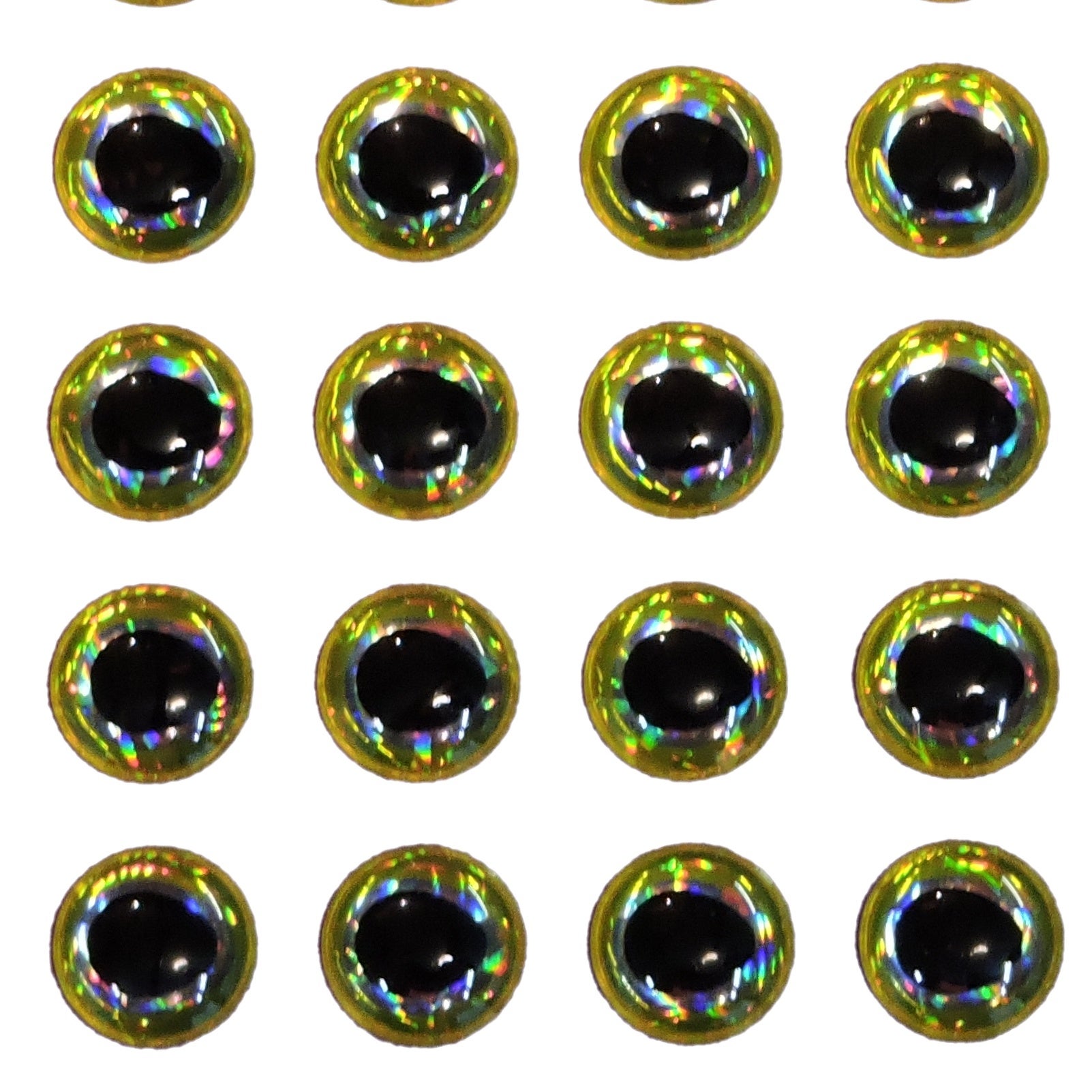 5mm - Real Pupil - Gold - 3D Eyes x 1,170+ Eyes Special | Silicone Tabs ...