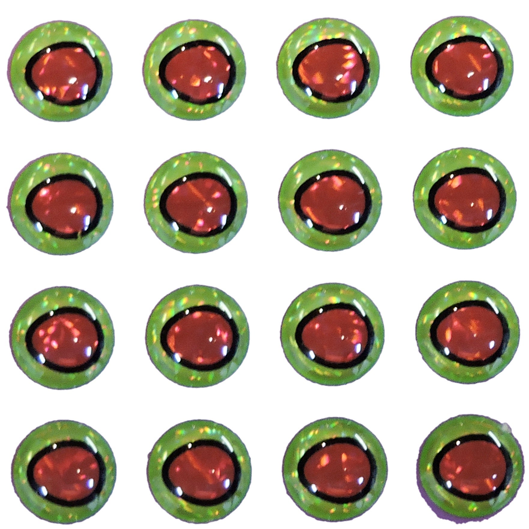 5mm - Real Pupil - Tiger - 3D Eyes x 780+ Eyes Special | Silicone Tabs .com