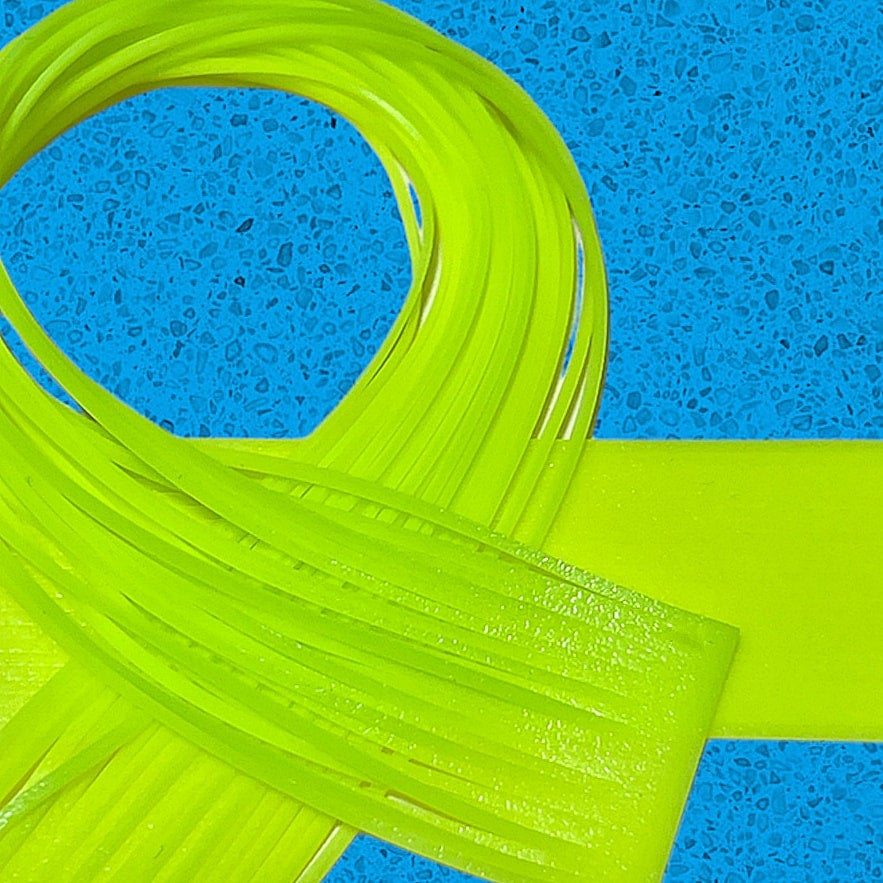 8801-231 / Hot Chartreuse (No Flake) | Silicone Tabs .com